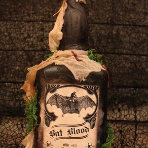 Halloween Potion Bottle, Bat Blood, Halloween Decorations, Halloween ...