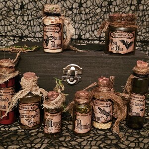 The Witches' Lair Apothecary Chest, Halloween Home Decor, Halloween ...