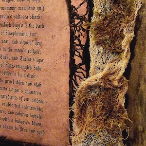 The Witches' Spell, Halloween Spell Book, Halloween Decor, Shakespeare ...