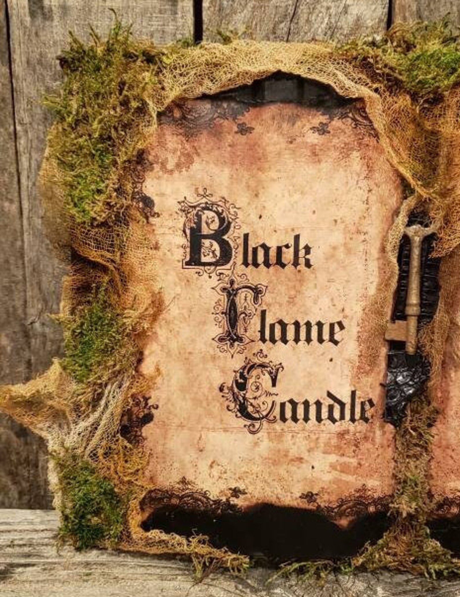 Black Flame Candle Hocus Pocus Inspired Spell Book Halloween - Etsy