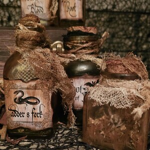 Handmade Witches' Brew Apothecary Chest: Macbeth Potion Bottles ...