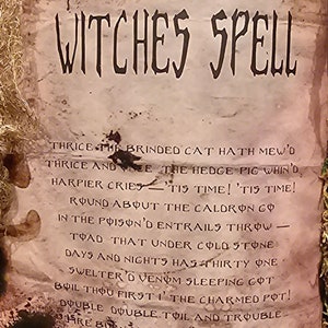 Handmade Halloween Spell Book: Witchy Home Decor - Etsy
