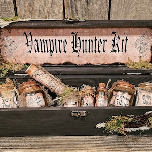 Vampire Hunter Potion Kit: Handmade Halloween Decor - Etsy