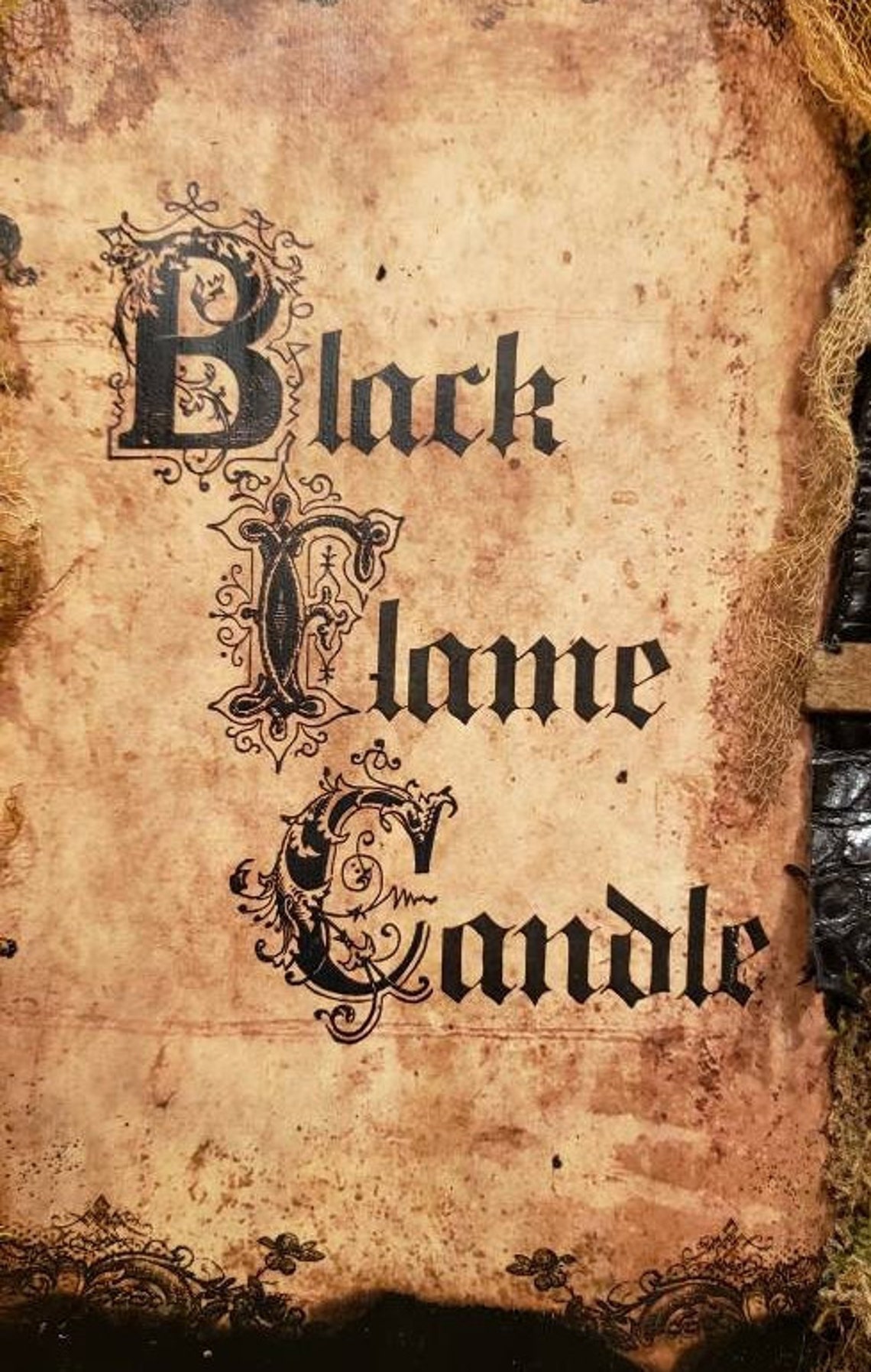Black Flame Candle Hocus Pocus Inspired Spell Book Halloween - Etsy