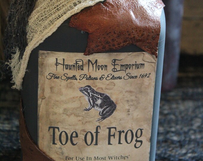Halloween Potion Bottle, toe of Frog, Large Potion Bottle, Halloween ...