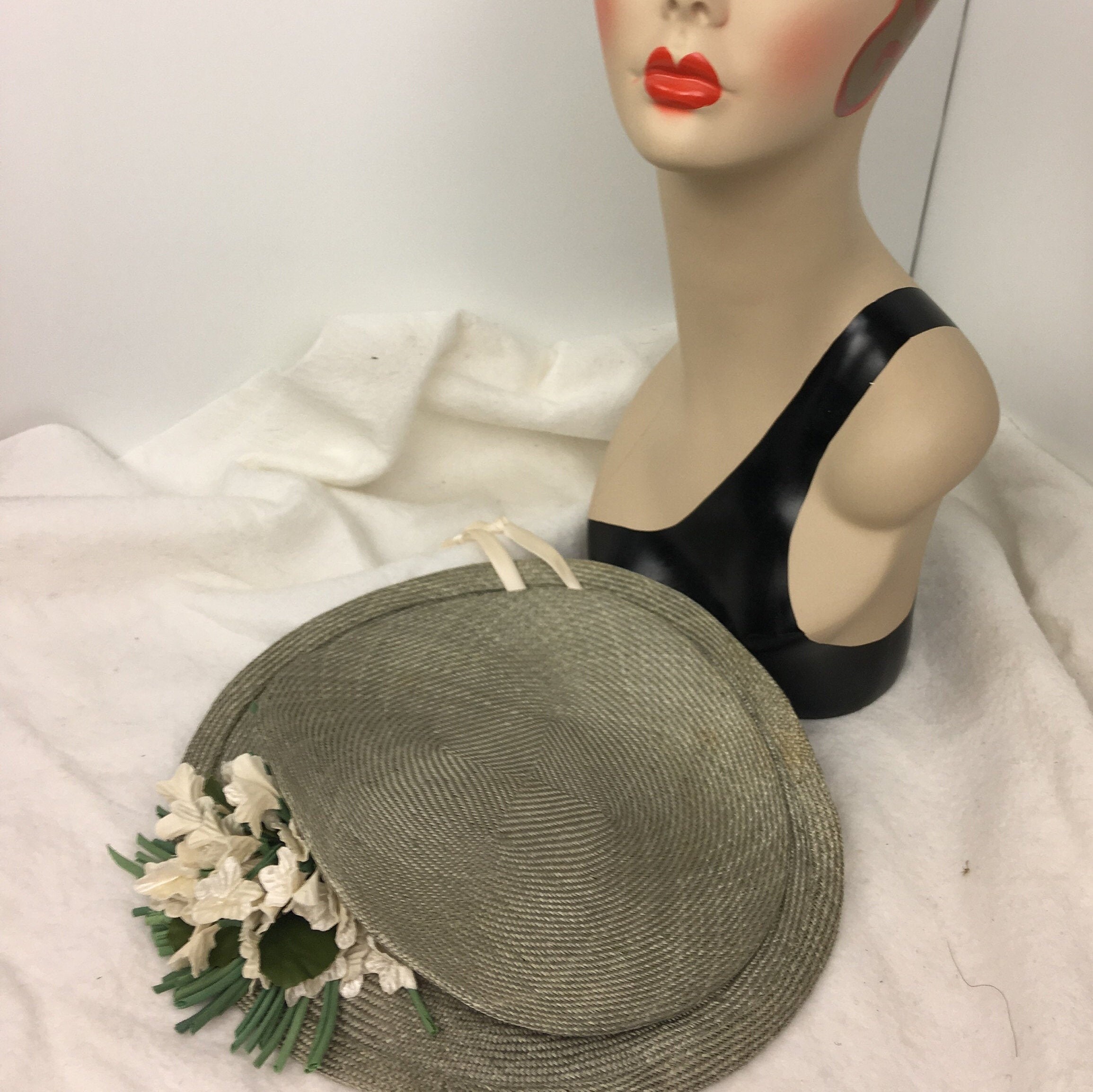 Parasisal Straw Travel/Collapsible Folding Hat Woman's Sage Green ...