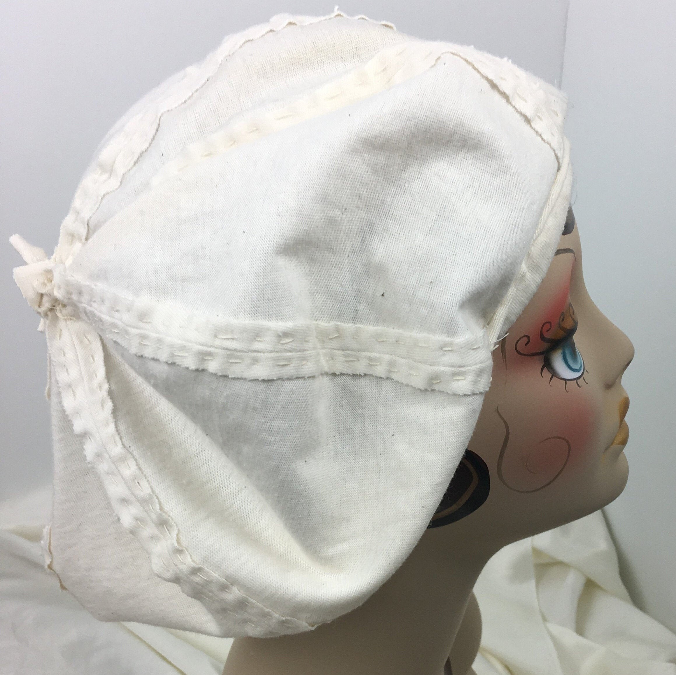 White Beret Organic Cotton Over Sized Summer Spring Light Weight