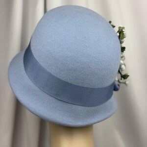 Baby Blue Felt Cloche, 1920s Style, Handmade Millinery - Etsy