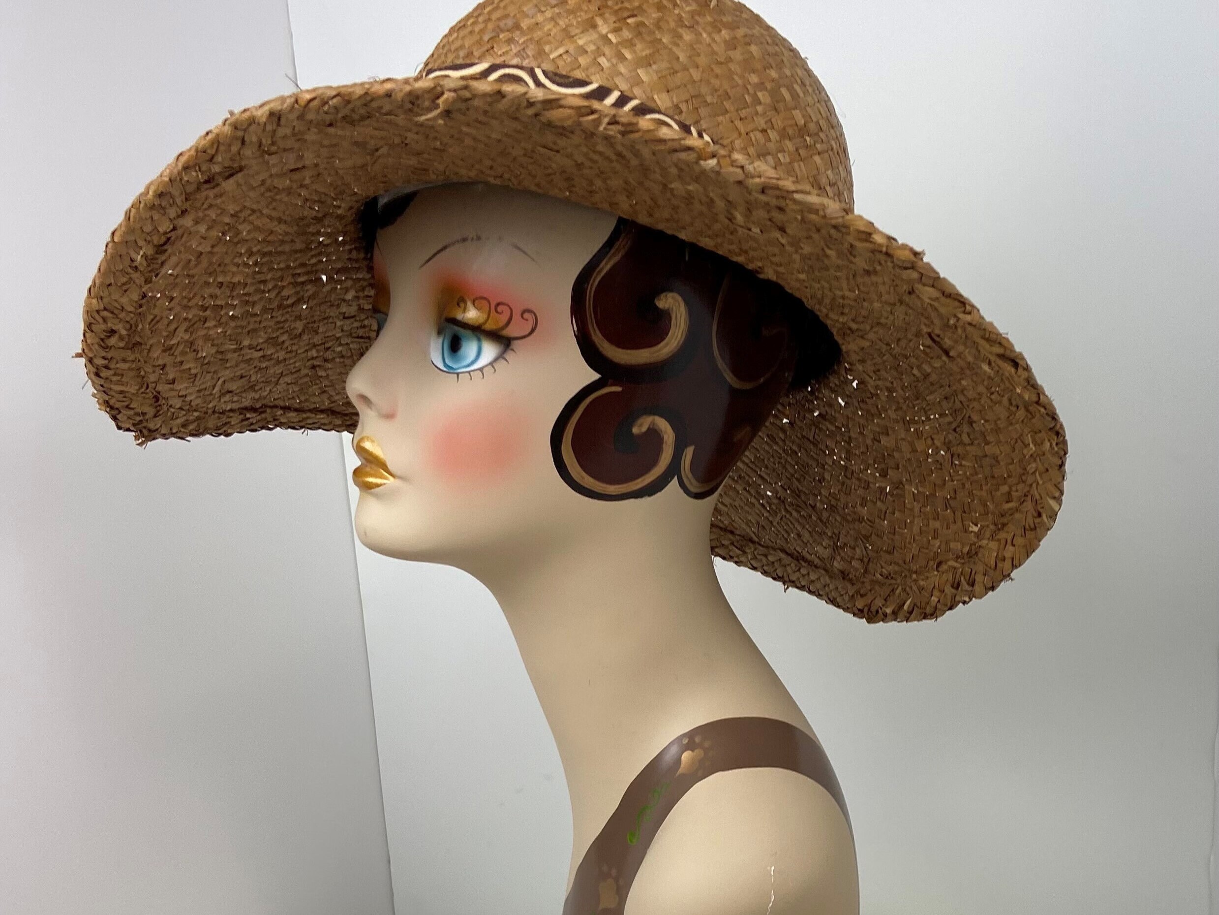 Handmade Toyo Straw Hat Wide Brim