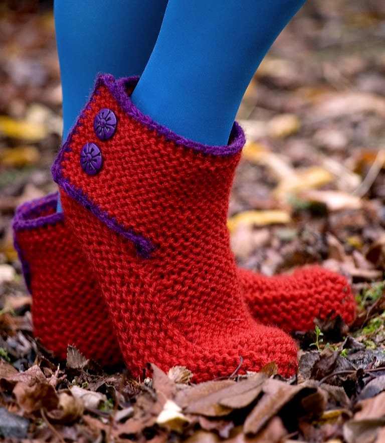 Cozy Knitted Snuggle Boots (no More Popsicle Toes!) S (M, L) PDF File ...