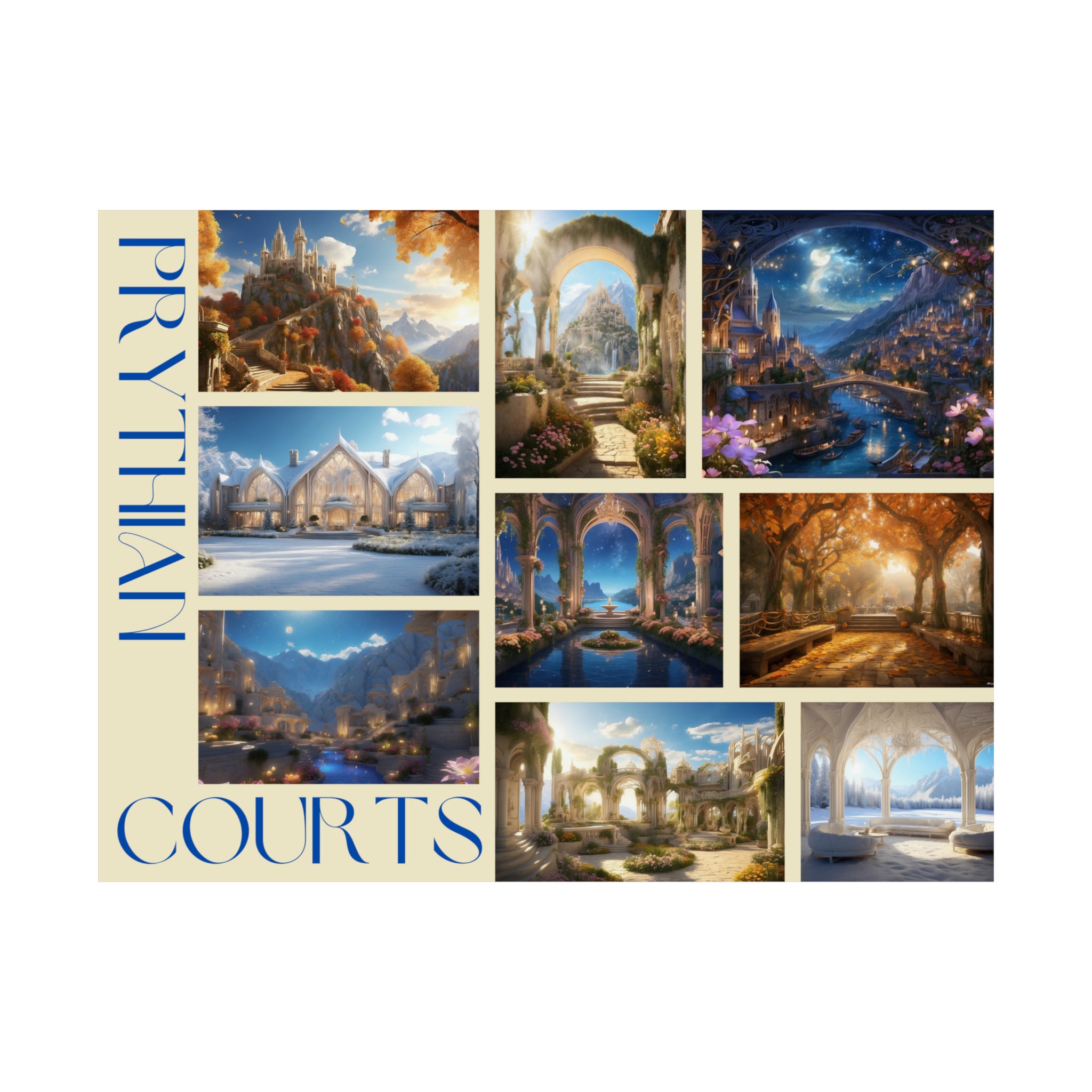 Prythian Courts Print ACOTAR Print UNFRAMED A Court of Thorns and Roses ...