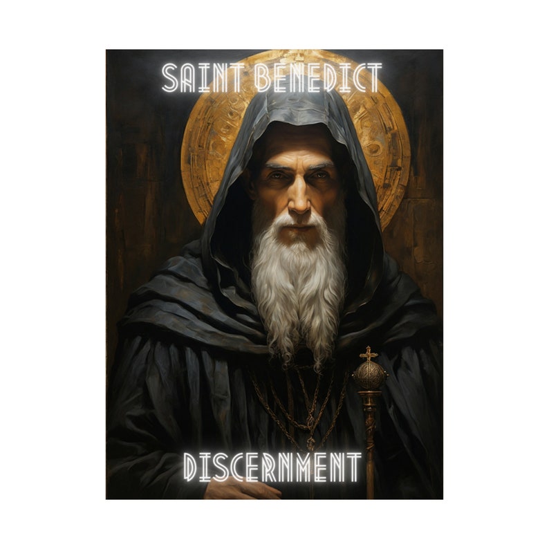 Catholic Saint Benedict, Discernment, Matte Wall Art, 12 X 16 Inches ...