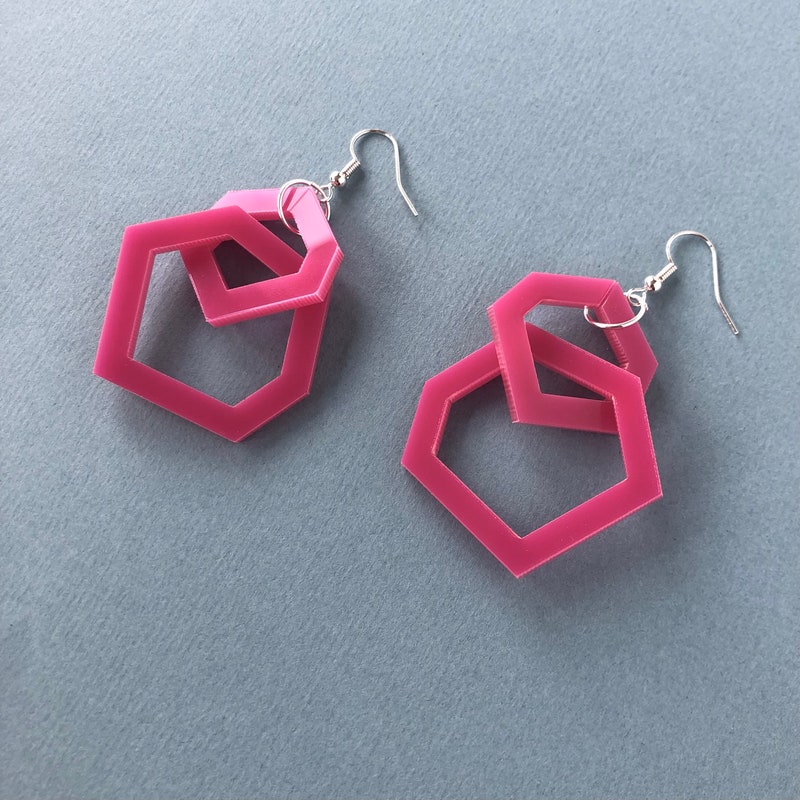 Acrylic Earrings - Etsy