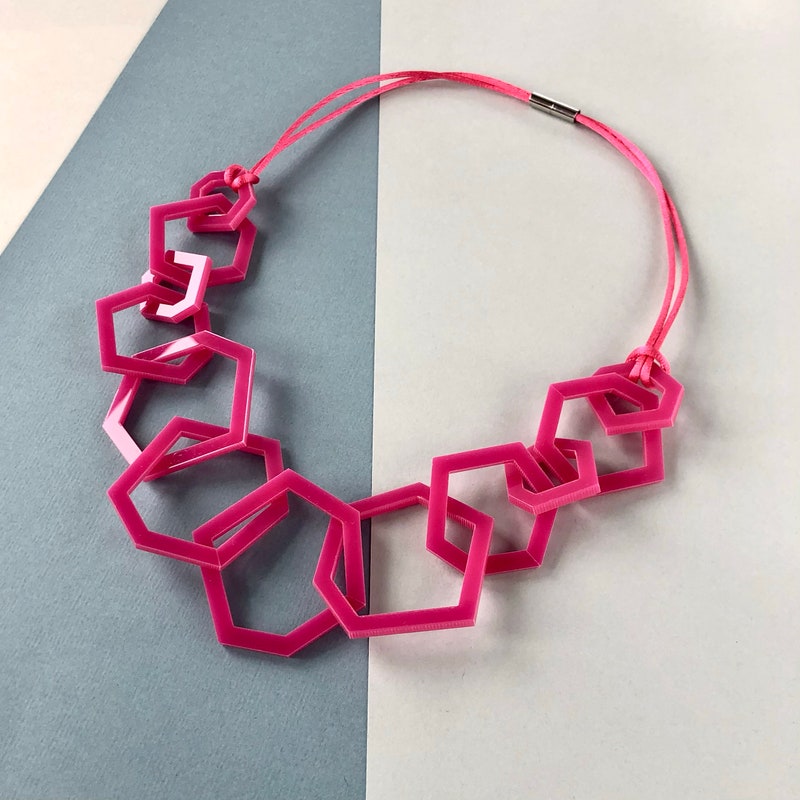 Geometric Necklace - Etsy