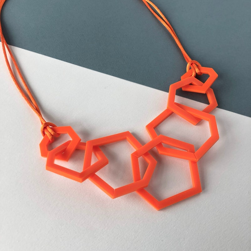 Orange Necklace - Etsy