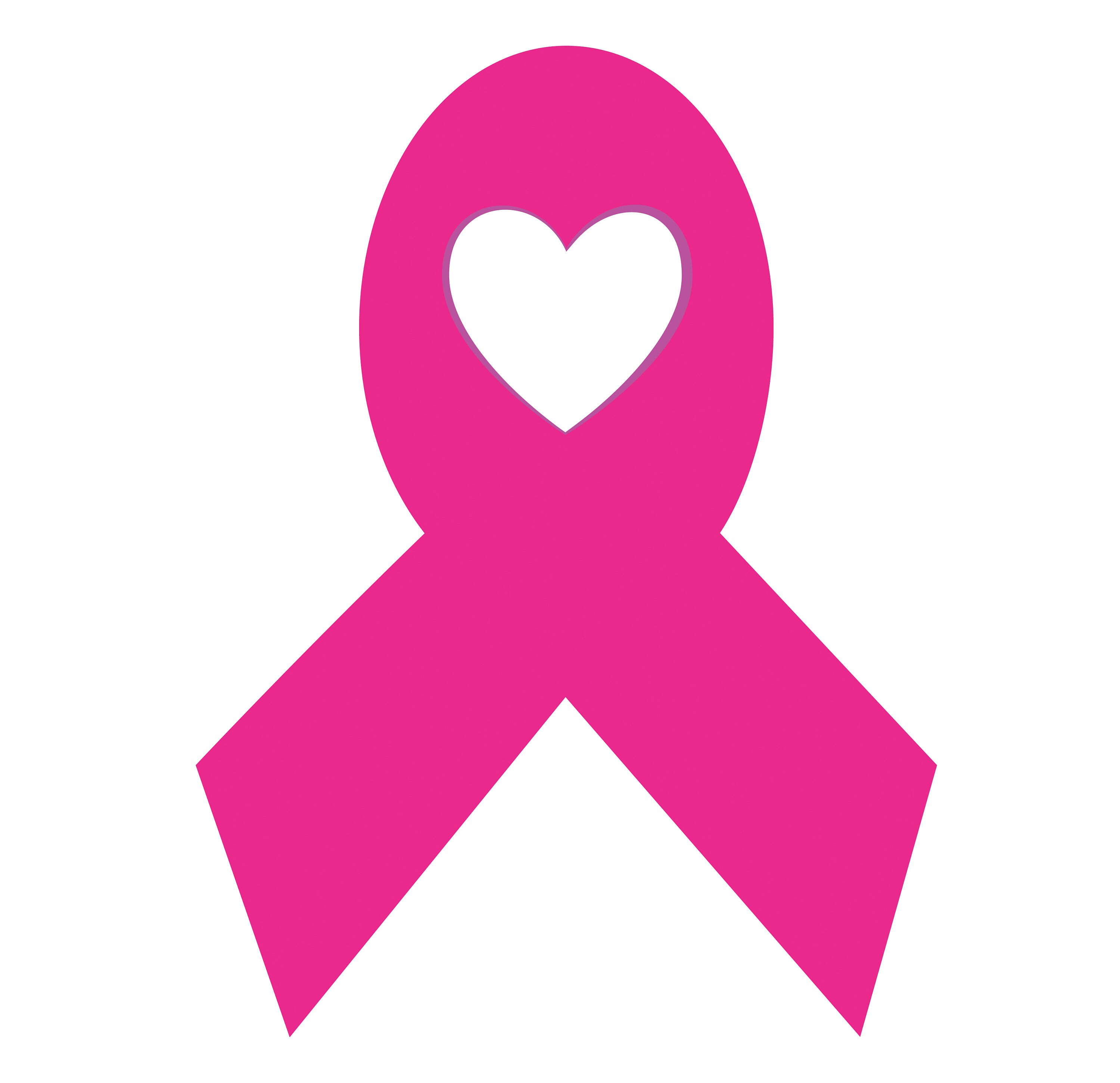 Pink Ribbon Heart Transparent Background