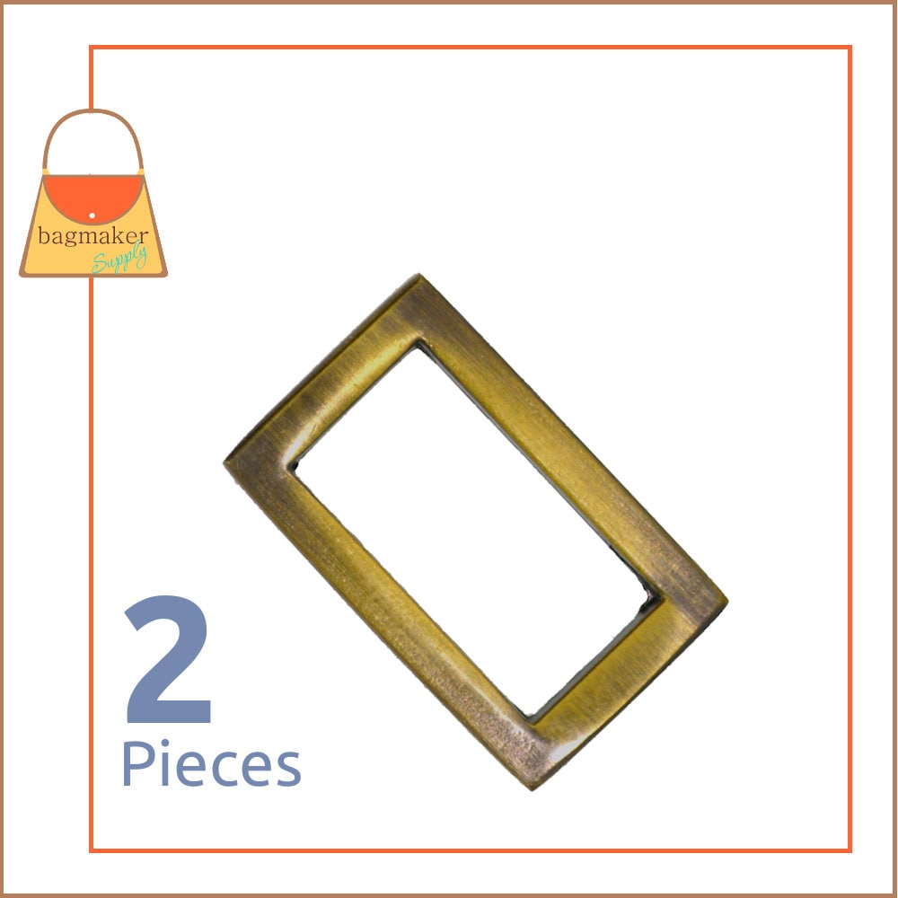 3/4 Inch Rectangle Ring Light Antique Brass / Antique Gold | Etsy