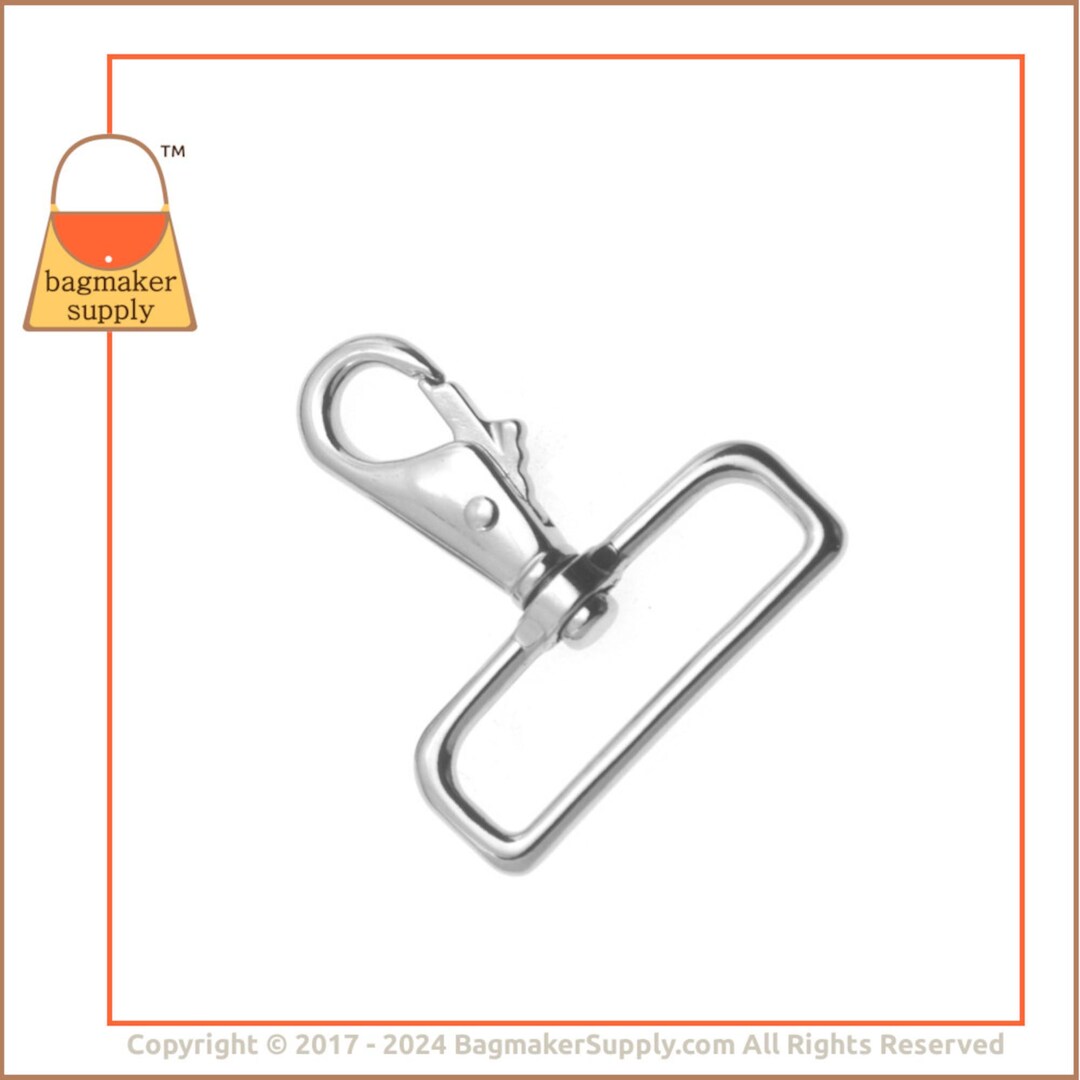 2 Inch Snap Hook, Nickel Finish, Heavy Duty Lever Swivel 51 Mm 2 Inch ...