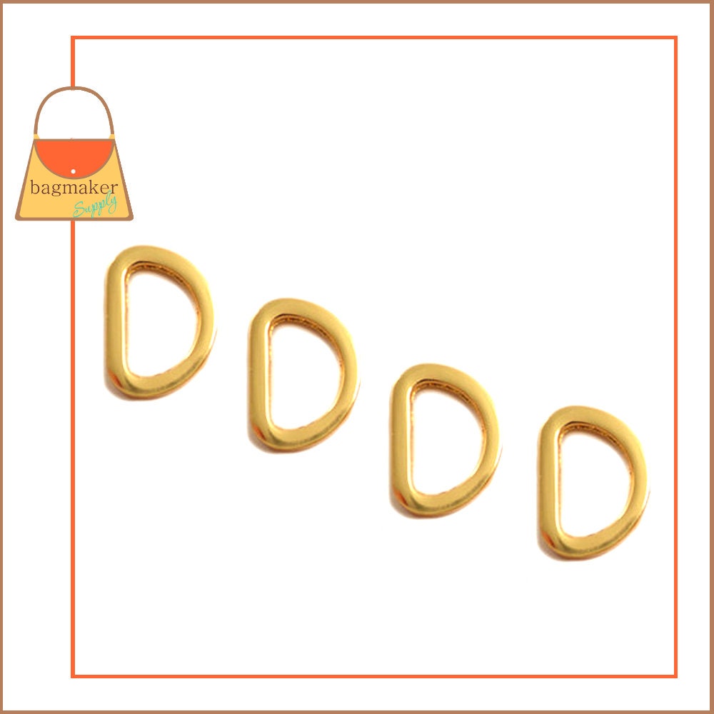 5/8 Inch Flat Cast D Ring Super-shiny Gold Finish for | Etsy