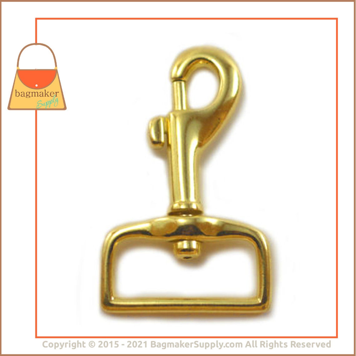1 Inch Snap Hook Shiny Brass Finish 2 Piece Package 25 Mm - Etsy