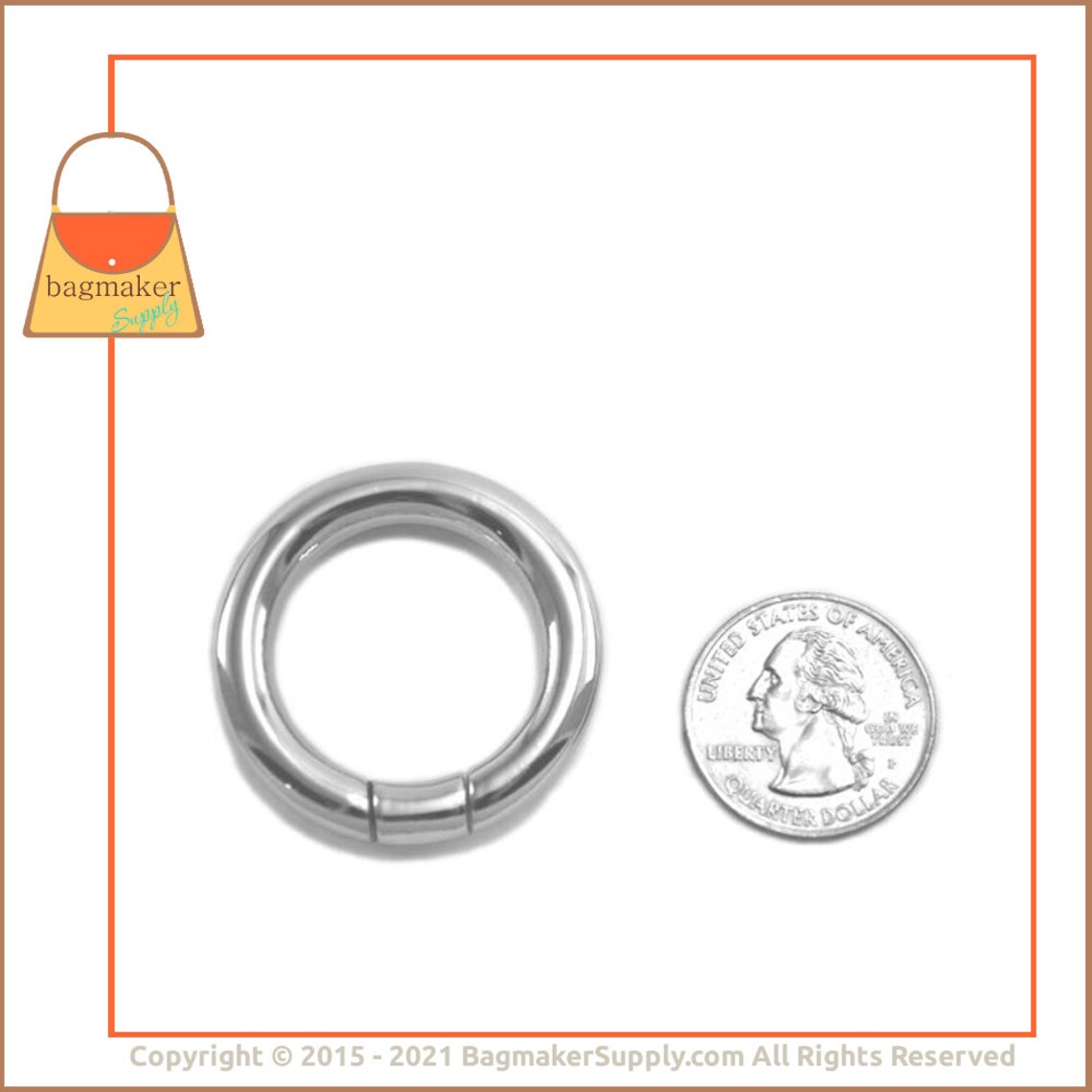 1 Inch Screw Gate Ring Nickel Finish 2 Pieces 25 Mm 1 Inch - Etsy