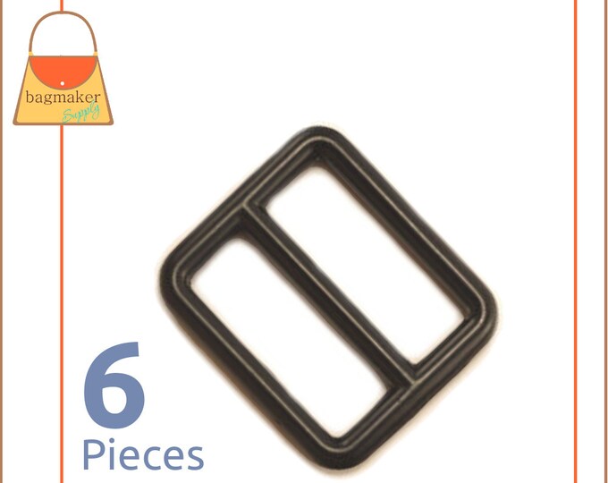 1 Inch Slide Black Finish 6 Pieces 25 Mm Metal Triglide for - Etsy