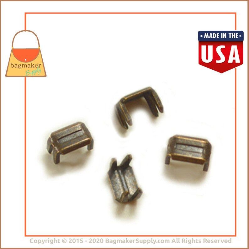 YKK Zipper Bottom Stop for Zipper by the Yard Antique Brass | Etsy