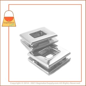 3/8 Inch Square Screw Back Eyelet Nickel Finish 18 Eyelets - Etsy