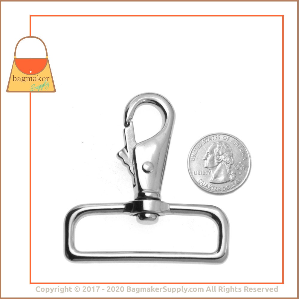 2 Inch Snap Hook Nickel Finish Heavy Duty Lever Swivel 2 | Etsy