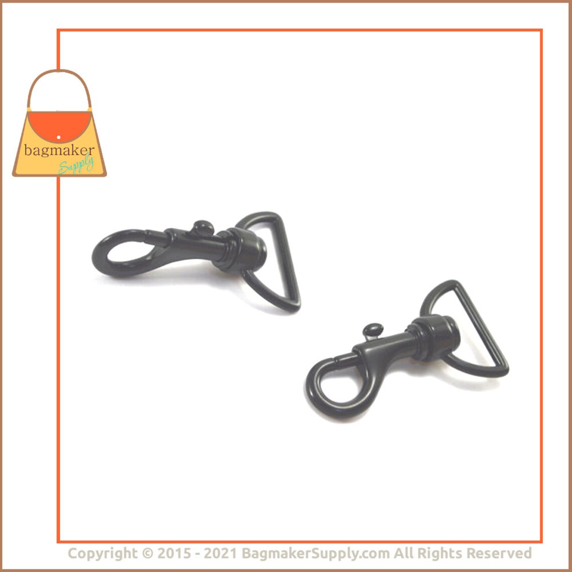 1 Inch Bolt Style Swivel Snap Hook Black Satin Finish 2 - Etsy