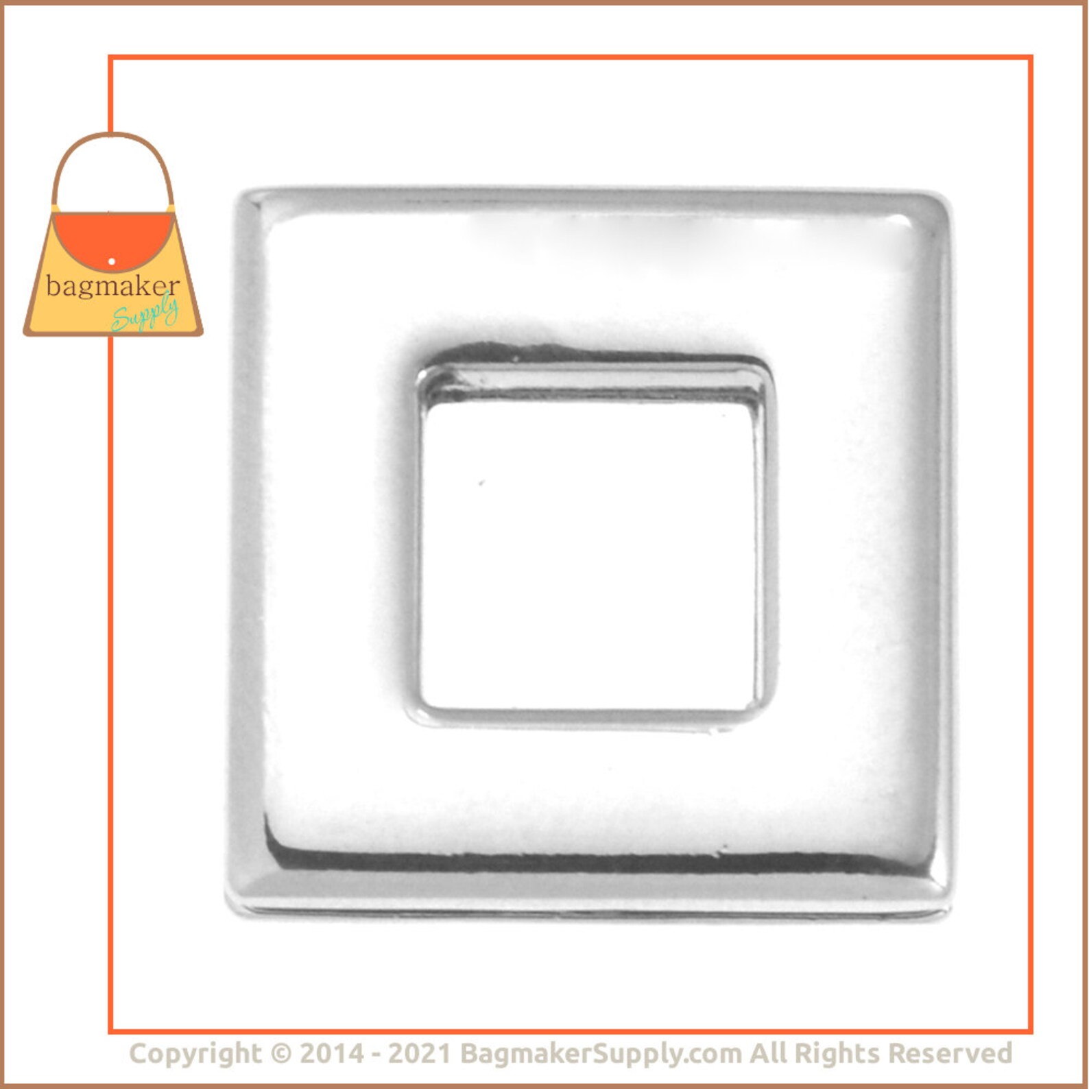 3/8 Inch Square Screw Back Eyelet Nickel Finish 18 Eyelets - Etsy