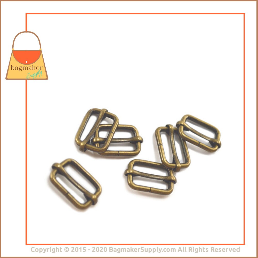 3/4 Inch Moving Bar Slide Antique Brass Finish 18 Pack .75 | Etsy