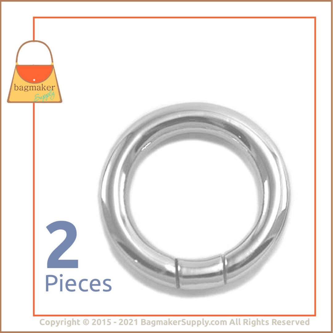 1 Inch Screw Gate Ring Nickel Finish 2 Pieces 25 Mm 1 Inch - Etsy