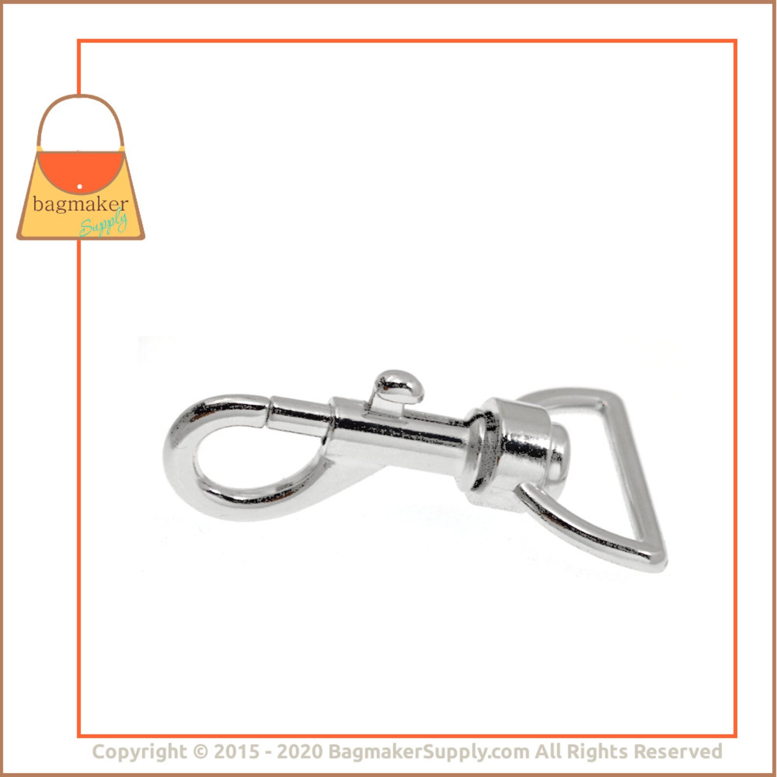 1 Inch Snap Hook Nickel Finish 2 Pieces Bolt Style Swivel - Etsy