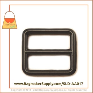 1 Inch Slide Black Finish 6 Pieces 25 Mm Metal Triglide for - Etsy