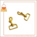 1 Inch Snap Hook, Shiny Brass Finish, 2 Piece Package, 25 Mm Bolt Style ...
