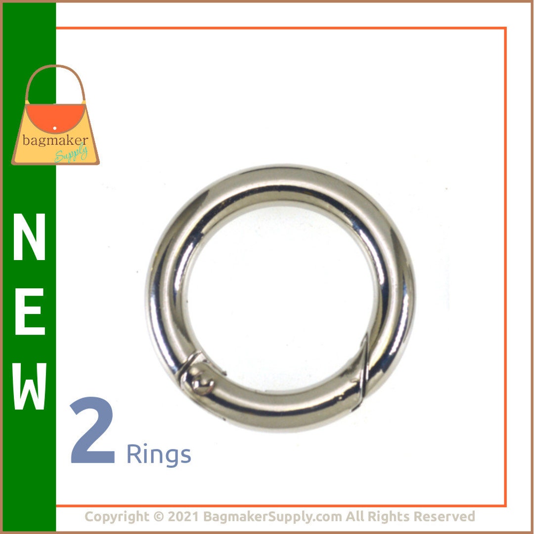 1 Inch Cast Spring Gate Ring Nickel Finish 2 Pieces 25 Mm - Etsy