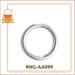 1-1/4 Inch O Ring, Welded, Shiny Nickel Finish, 4 Pieces, 32 Mm ...