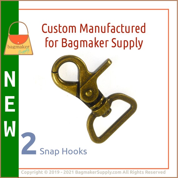 1 Inch Trigger Style Swivel Snap Hook Antique Brass Finish 2 | Etsy