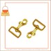 1 Inch Snap Hook, Shiny Brass Finish, 2 Piece Package, 25 Mm Bolt Style ...