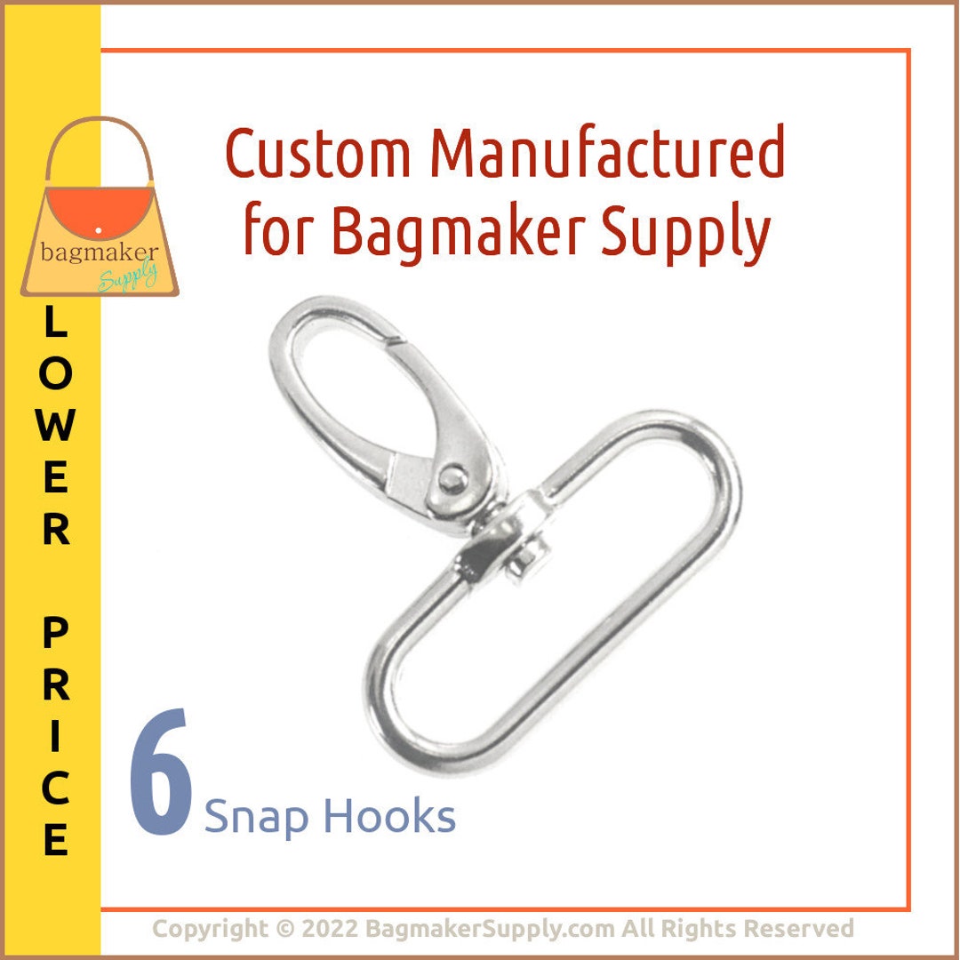 1-1/2 Inch Oval Spring Gate Swivel Snap Hook Shiny Nickel - Etsy.de