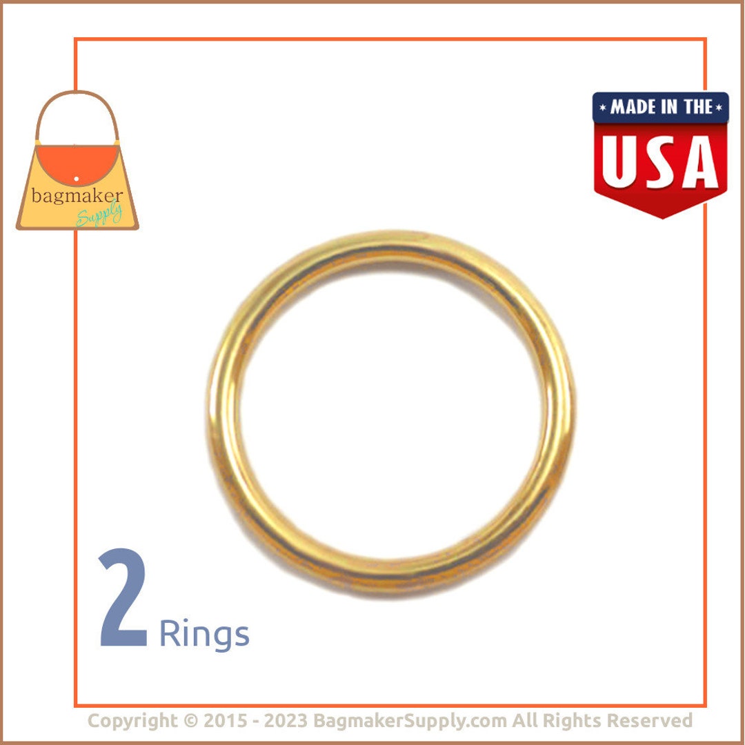 1-1/4 Inch O Ring Brass Finish 2 Pieces 1.25 Inch 32 Mm - Etsy