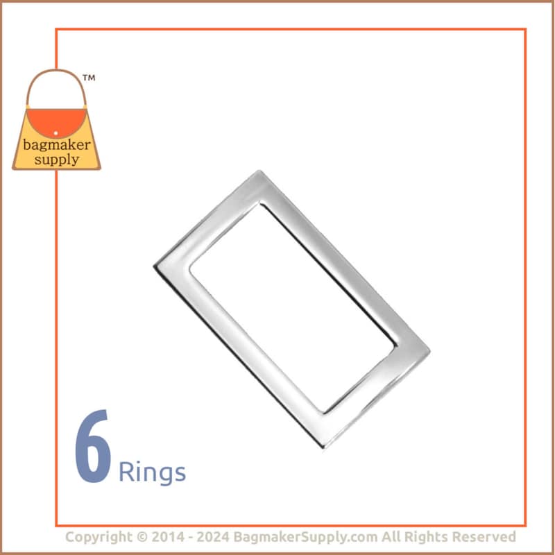 3/4 Rectangular Rings - Etsy