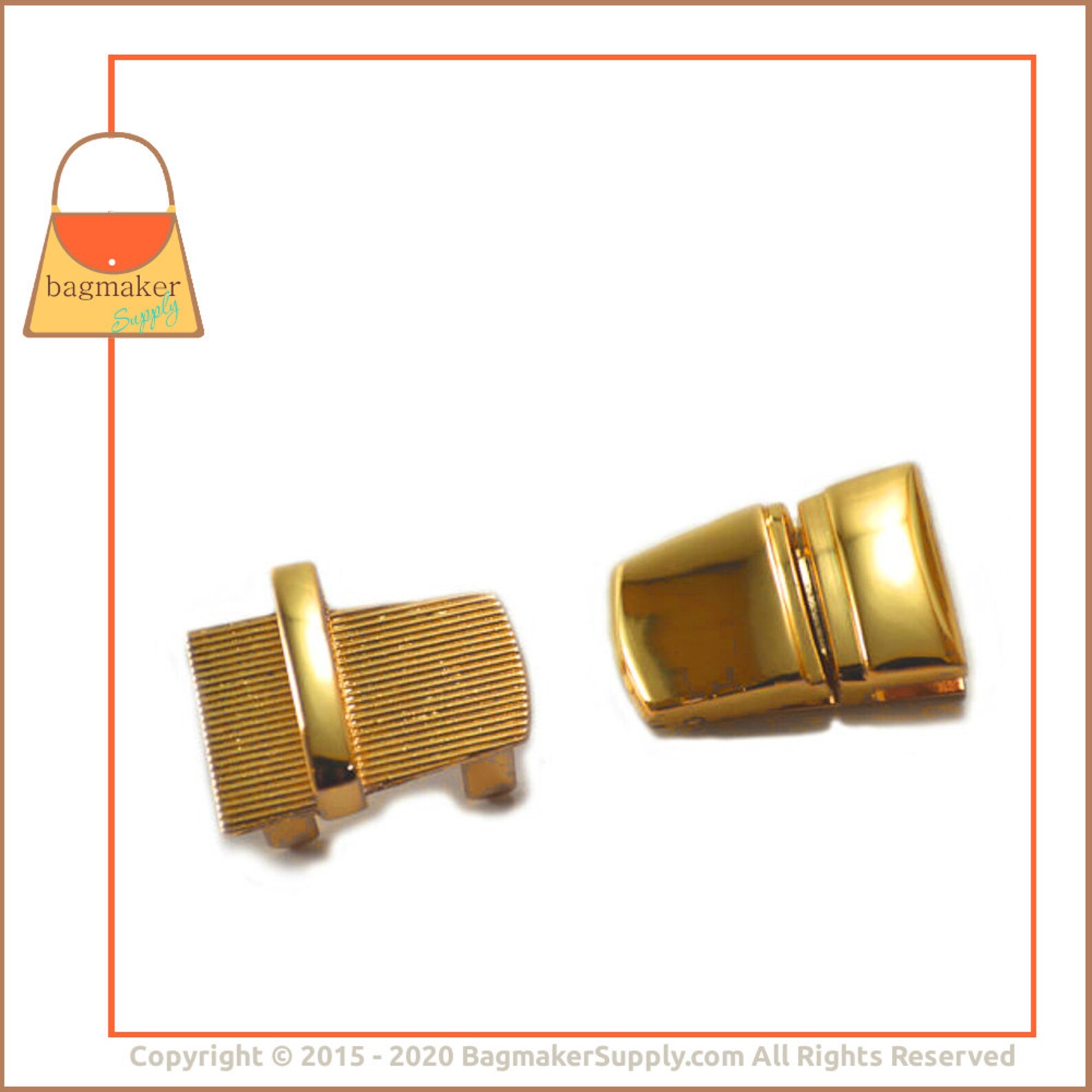 Purse Flap Catch Lock Tuck Catch Clasp Shiny Gold Finish - Etsy