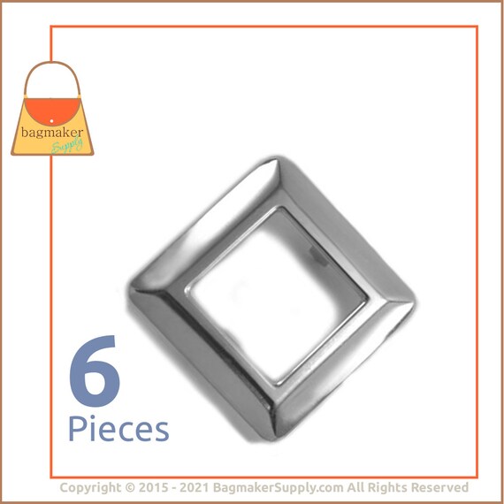 13/16 Inch Square Eyelet Nickel Finish 6 Eyelets 3/4 Inch - Etsy