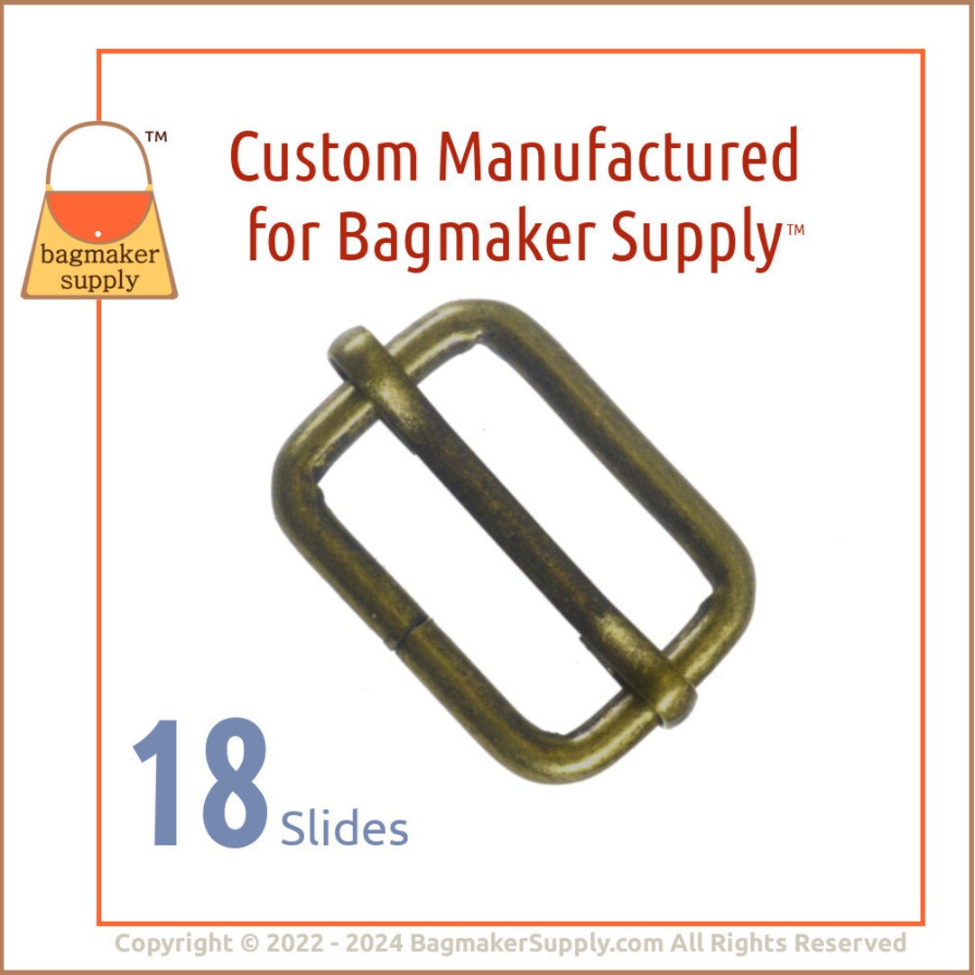 1 Inch Moving Bar Slide, Antique Brass Finish, 18 Pack, 25 Mm Movable ...