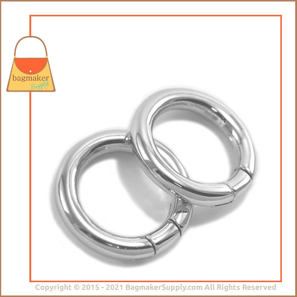 1 Inch Screw Gate Ring Nickel Finish 2 Pieces 25 Mm 1 Inch - Etsy