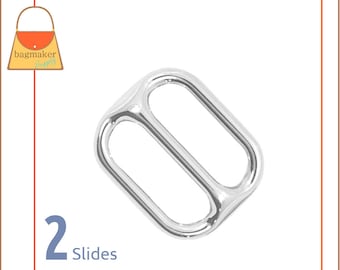 1 Inch Large Mouth Curved Slide Buckle for Thick Straps, 6 Color ...