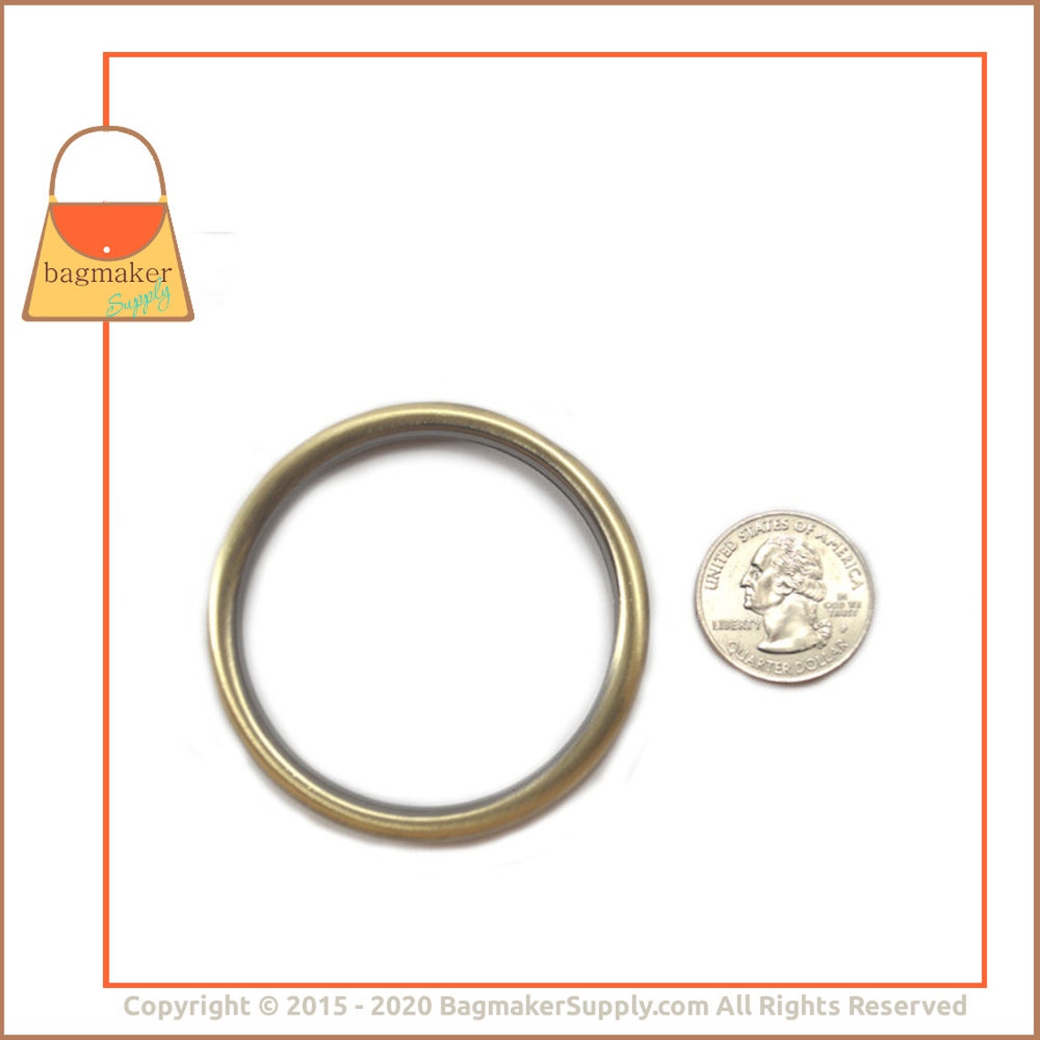 2 Inch Cast O Ring Light Antique Brass / Antique Gold Finish | Etsy