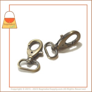 1 Inch Snap Hook Antique Gold / Light Antique Brass Finish 2 - Etsy
